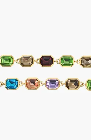 NIALAYA JEWELRY Emerald-cut Crystal Choker