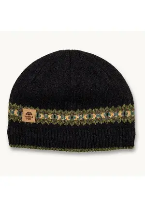 Turtle Fur Horrace Wool Beanie - Bark