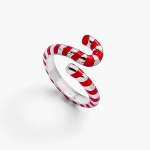 ALEX AND ANI Candy Cane Wrap Ring