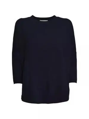 JCSOPHIE Ribbed-knit Drop-shoulder Sweater - Blue