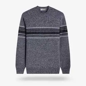 Allen Edmonds Bugatchi Crewneck Long-sleeve Sweater - Grey