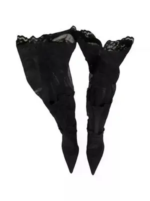Dolce & Gabbana Lace-panel Over-the-knee Boots