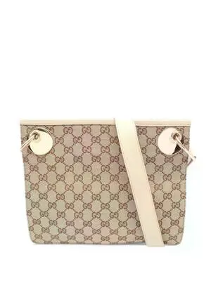Gucci 2000s Gg Canvas Shoulder Bag - Neutrals