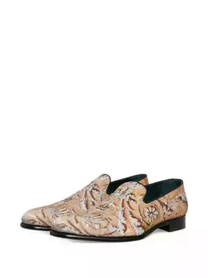 Dolce & Gabbana Baroque Brocade Loafers