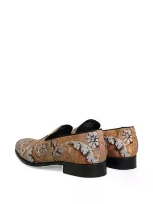 Dolce & Gabbana Baroque Brocade Loafers
