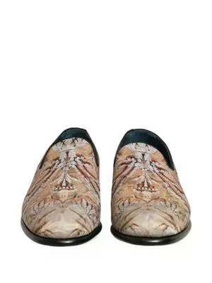 Dolce & Gabbana Baroque Brocade Loafers