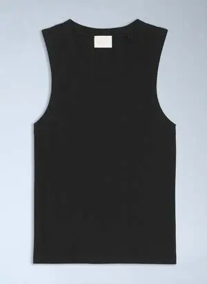 HUGO X ENTIRE STUDIOS Ribbed Tank Top - Black