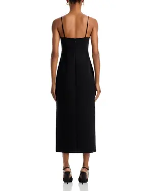 Cinq À Sept Waterfall Paillette Sequin Midi Dress