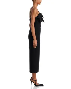 Cinq À Sept Waterfall Paillette Sequin Midi Dress