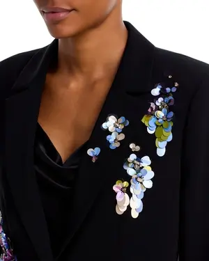 Cinq À Sept Karlie Waterfall Paillettes Blazer