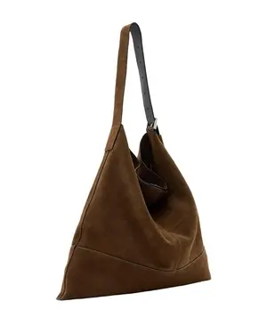 ALLSAINTS Asha Convertible Suede Shoulder Bag