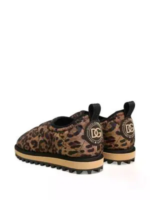 Dolce & Gabbana Leopard-print Quilted Sneakers
