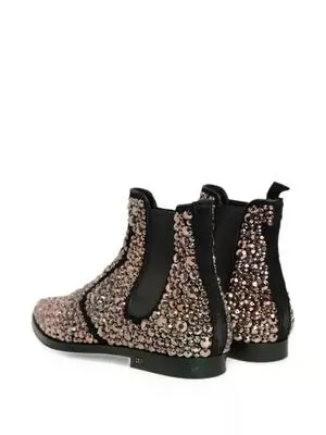 Dolce & Gabbana Crystal-embellished Chelsea Ankle Boots