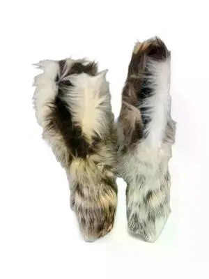 Dolce & Gabbana Faux-fur Knee-high Boots