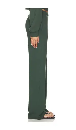 Eterne French Terry Oversized Wide Leg Sweatpant In Grey