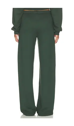 Eterne French Terry Oversized Wide Leg Sweatpant In Grey