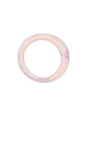 Dinosaur Designs Small Organic Bangle Bracelet In Pink - Shell Pink