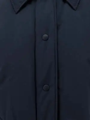 Aspesi Vellutata Cotton Blend Coat - Blue