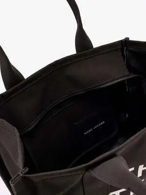 Marc Jacobs Canvas Shopping Bag With Frontal Logo - Black