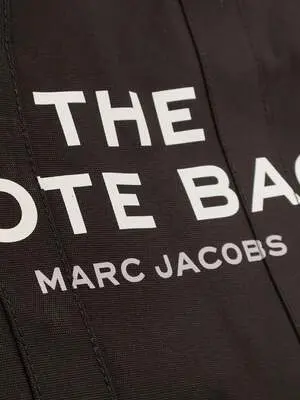 Marc Jacobs Canvas Shopping Bag With Frontal Logo - Black