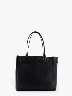 TOM FORD Leather Shoulder Bag With Engraved Logo On The Front