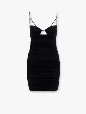 Elisabetta Franchi Viscose Blend Short Dress - Black