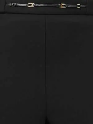 Elisabetta Franchi Essentials Trousers With Monogram Detail