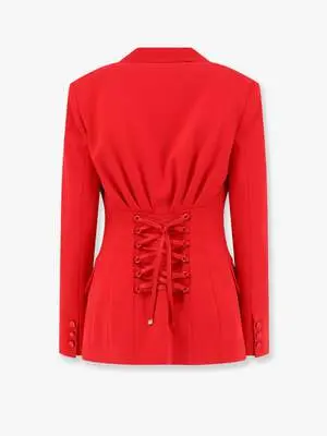 Elisabetta Franchi Fitted Blazer With Laces On The Back