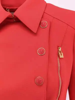 Elisabetta Franchi Cropped Blazer With Buttons