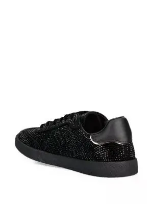 BLAUER. Aurora Crystal-embellished Logo-patch Sneakers