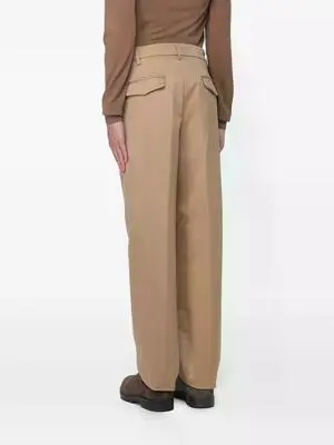 MYTHS Pleated Straight-leg Trousers