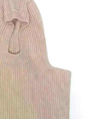 Carven Ribbed-knit Cashmere Hood