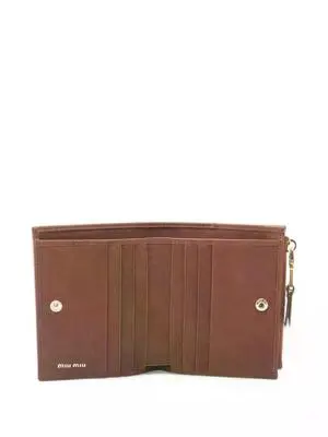 Miu Miu 2020s Embossed Logo Bi-fold Wallet
