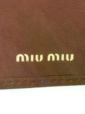 Miu Miu 2020s Embossed Logo Bi-fold Wallet