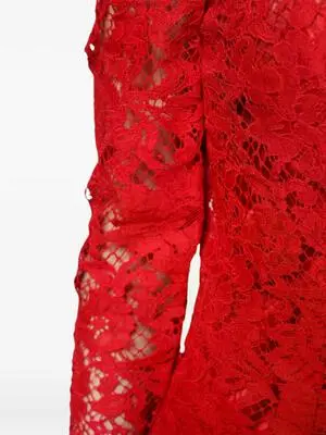 Dolce & Gabbana Floral-embroidered Lace Top