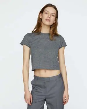 ATM Anthony Thomas Melillo Cashmere Cropped T-shirt