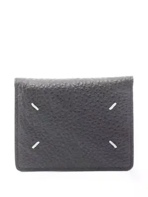 MAISON MARGIELA 4 Stitches Key Ring Card Case - Black