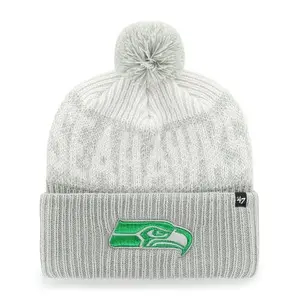 '47 Seattle Seahawks Rivalries Collection Bone Chill Cuffed Pom Knit Hat - Gray