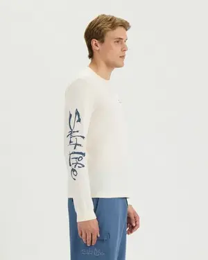 SALT LIFE Offshore Spirit Long Sleeve Tee - Snowfall