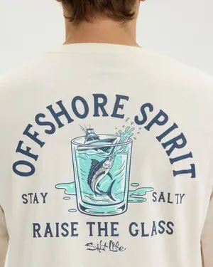 SALT LIFE Offshore Spirit Long Sleeve Tee - Snowfall