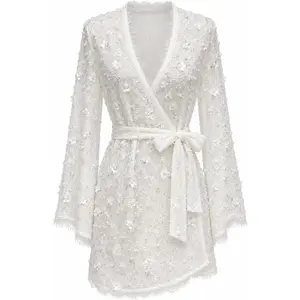 UNTAMED PETALS Emma Sequin Robe