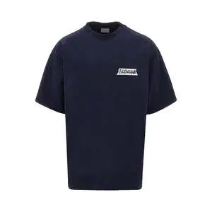 Balenciaga Making Tape' Print T-hirt - Blue