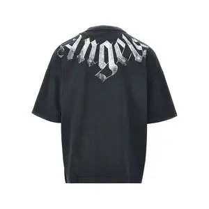 Palm Angels Neck Logo Looe Fit T-hirt