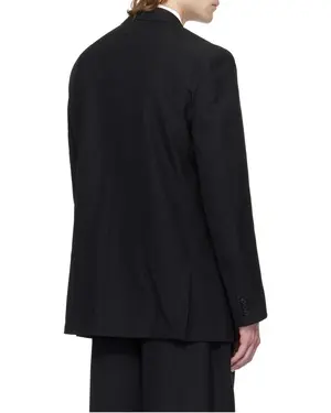 Comme Des Garçons Wool Gabardine Blazer