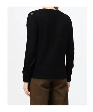 Ermanno Scervino Floral Embroidery Blended Pullover