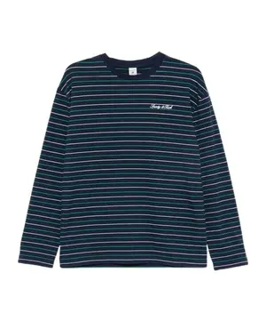 SPORTY  RICH Long-sleeve T-shirt - Deep Navy