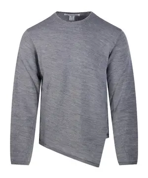 Comme Des Garçons Frn 508 Asymmetric Knitted Sweater