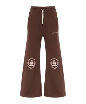 Palm Angels Wide-leg Logo Track Pants - Brown