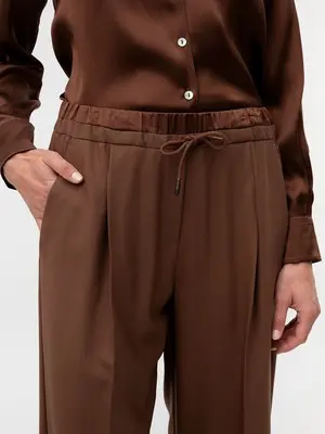Marella Drawstring Pleated Casual Trousers