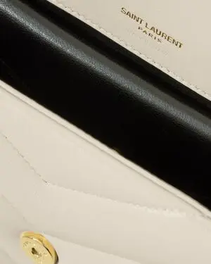 Saint Laurent Loulou Small In Matelasse Lambskin